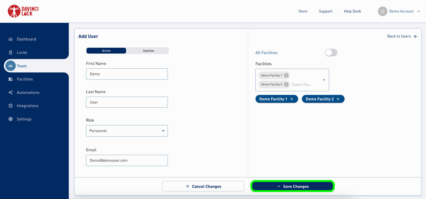 Add a User & User Role Permissions
